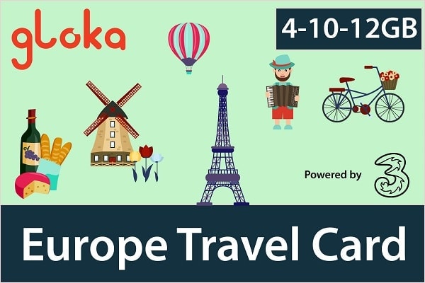 Europe Prepaid SIM Card Three UK
